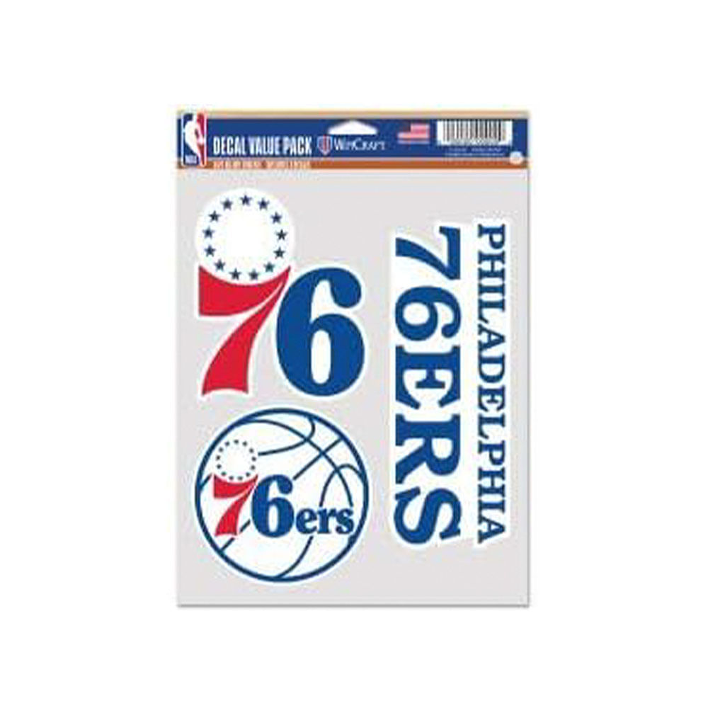 STICKERS WINCRAFT PHILADELPHIA 76ERS MULTI USE 3 - NBA Store Argentina