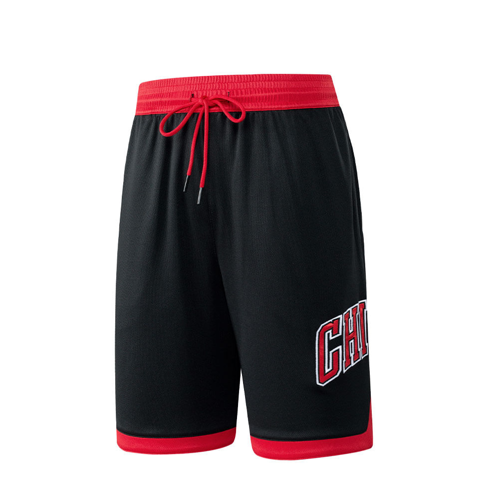 Short NBA SATIN PATCH REGULAR FIT BASKETBALL CHICAGO BULLS - NBA Store ...