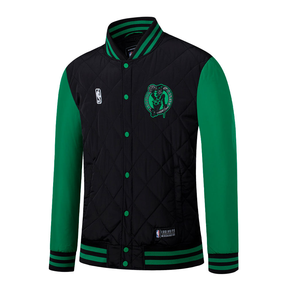 Campera NBA LOGO PATCH REGULAR FIT QUILTED BOMBER BOSTON ELTICS - NBA ...