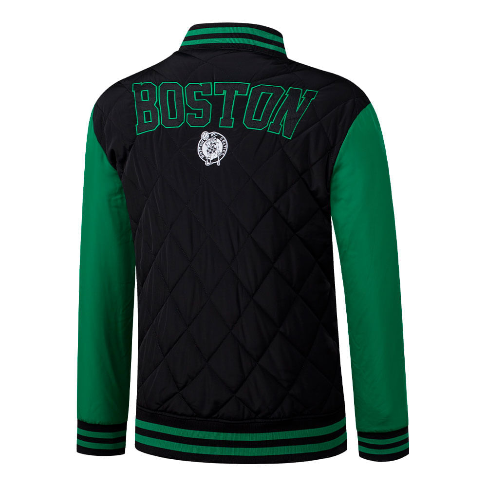 Campera NBA LOGO PATCH REGULAR FIT QUILTED BOMBER BOSTON ELTICS - NBA ...