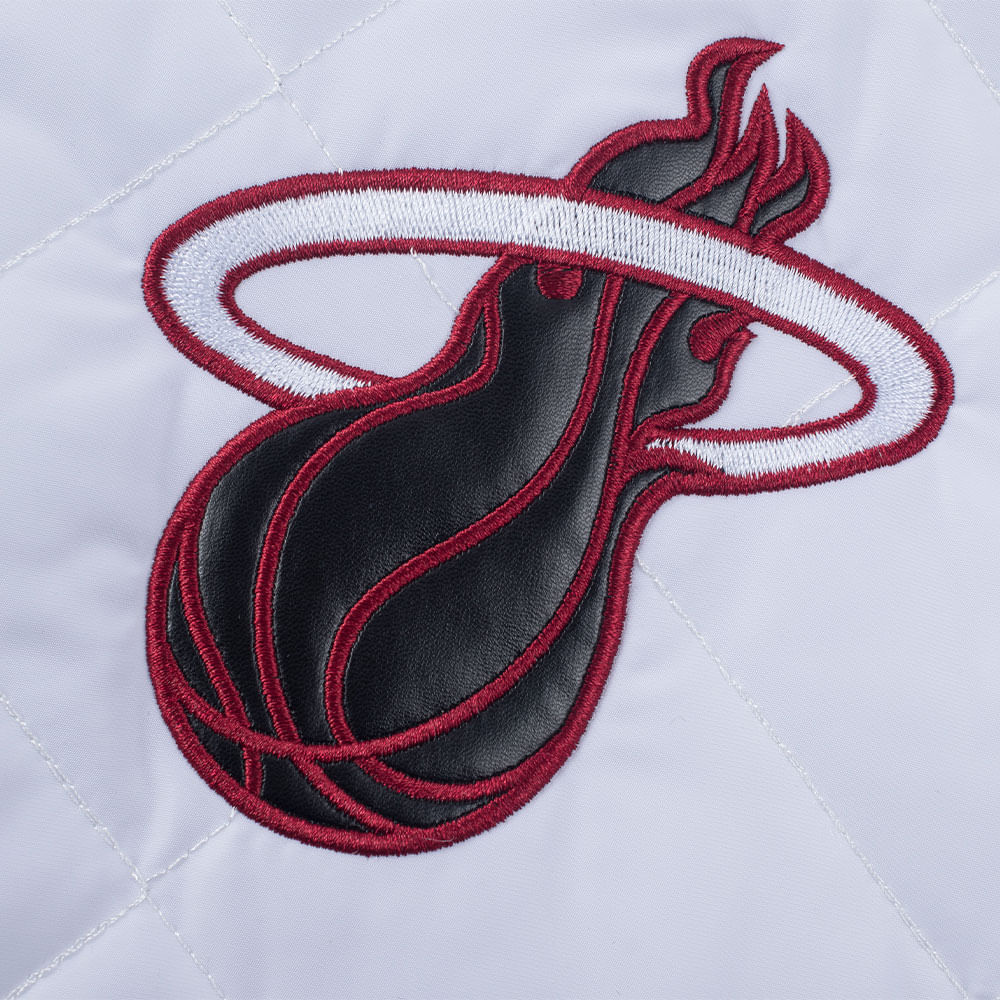 CAMPERA NBA NBA LOGO PATCH REGULAR FIT QUILTED BOMBER MIAMI HEAT